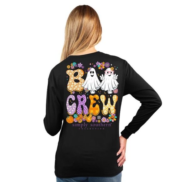 Simply Southern | Tops | Simply Southern Boo Crew Glow In The Dark Long ...